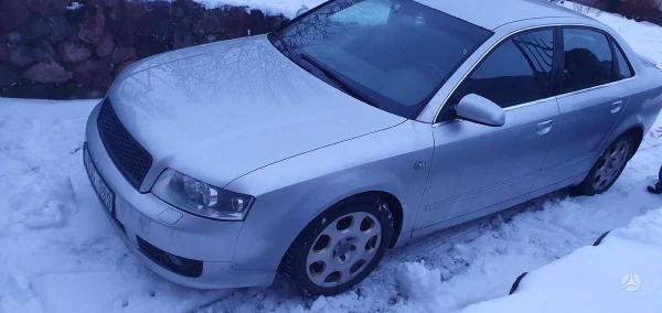 Grey Audi A4 2003 in Vievis, with an engine capacity of 1.80 L and mileage of 427 thousand km for 1700 €, photo 1 on AUTOMOTO.COM.LV