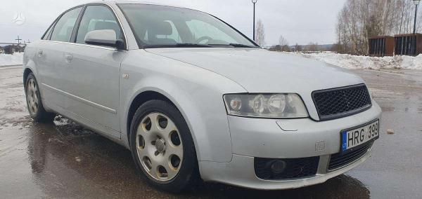 Grey Audi A4 2003 in Vievis, with an engine capacity of 1.80 L and mileage of 427 thousand km for 1700 €, photo 3 on AUTOMOTO.COM.LV