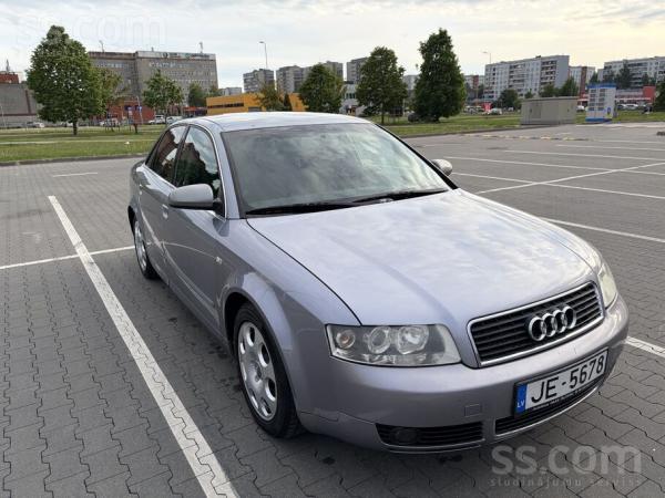 Pelēks Audi A4 2003 Rīga, ar dzinēja tilpumu 1.90 L un nobraukumu 300 tūkst. km par 1650 €, foto 1 vietnē AUTOMOTO.COM.LV