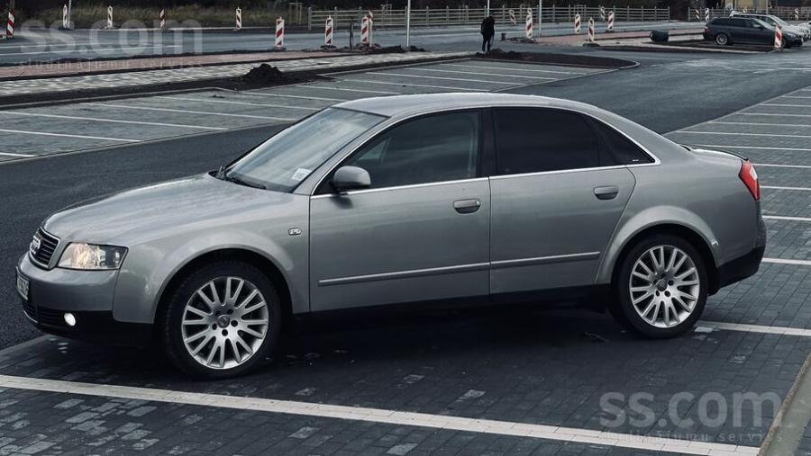 Pelēks Audi A4 2003 Jelgava, ar dzinēja tilpumu 2.50 L un nobraukumu 434 tūkst. km par 1700 €, foto 5 vietnē AUTOMOTO.COM.LV