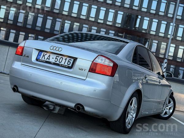 Pelēks Audi A4 2003 Rīga, ar dzinēja tilpumu 1.80 L un nobraukumu 285 tūkst. km par 1500 €, foto 6 vietnē AUTOMOTO.COM.LV