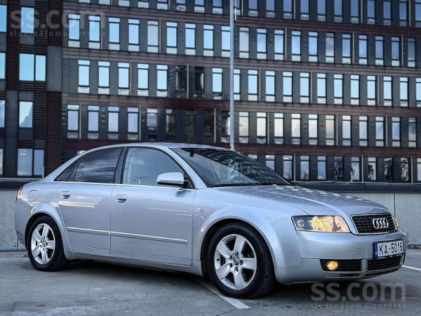 Pelēks Audi A4 2003 Rīga, ar dzinēja tilpumu 1.80 L un nobraukumu 285 tūkst. km par 1500 €, foto 7 vietnē AUTOMOTO.COM.LV