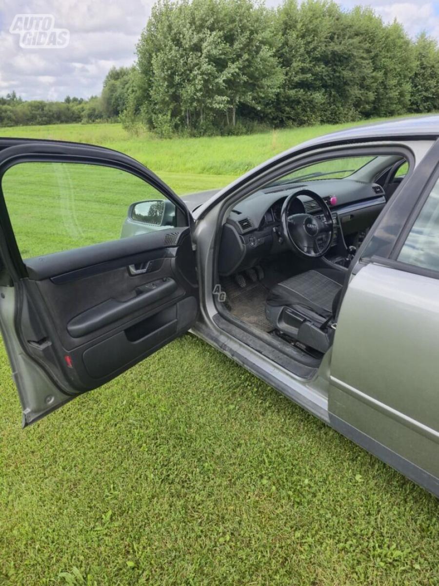 Pelēks Audi A4 2003 Skuodas, ar dzinēja tilpumu 1.90 L un nobraukumu 350 tūkst. km par 1800 €, foto 7 vietnē AUTOMOTO.COM.LV