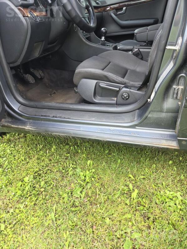 Grey Audi A4 2003 in Bauska, with an engine capacity of 1.90 L and mileage of 0 thousand km for 900 €, photo 7 on AUTOMOTO.COM.LV