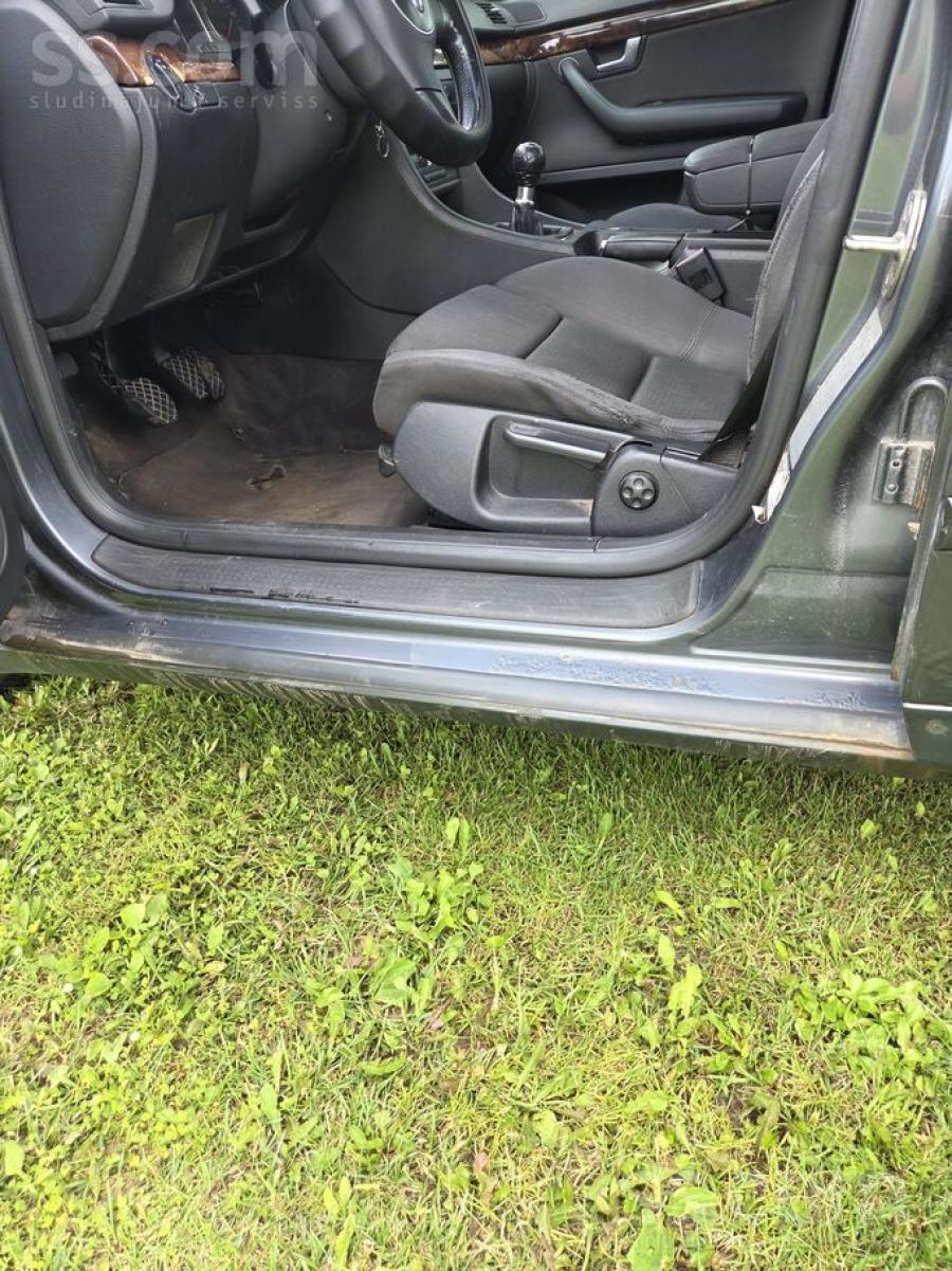 Grey Audi A4 2003 in Bauska, with an engine capacity of 1.90 L and mileage of 0 thousand km for 900 €, photo 8 on AUTOMOTO.COM.LV
