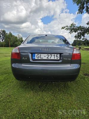Grey Audi A4 2003 in Bauska, with an engine capacity of 1.90 L and mileage of 0 thousand km for 900 €, photo 9 on AUTOMOTO.COM.LV