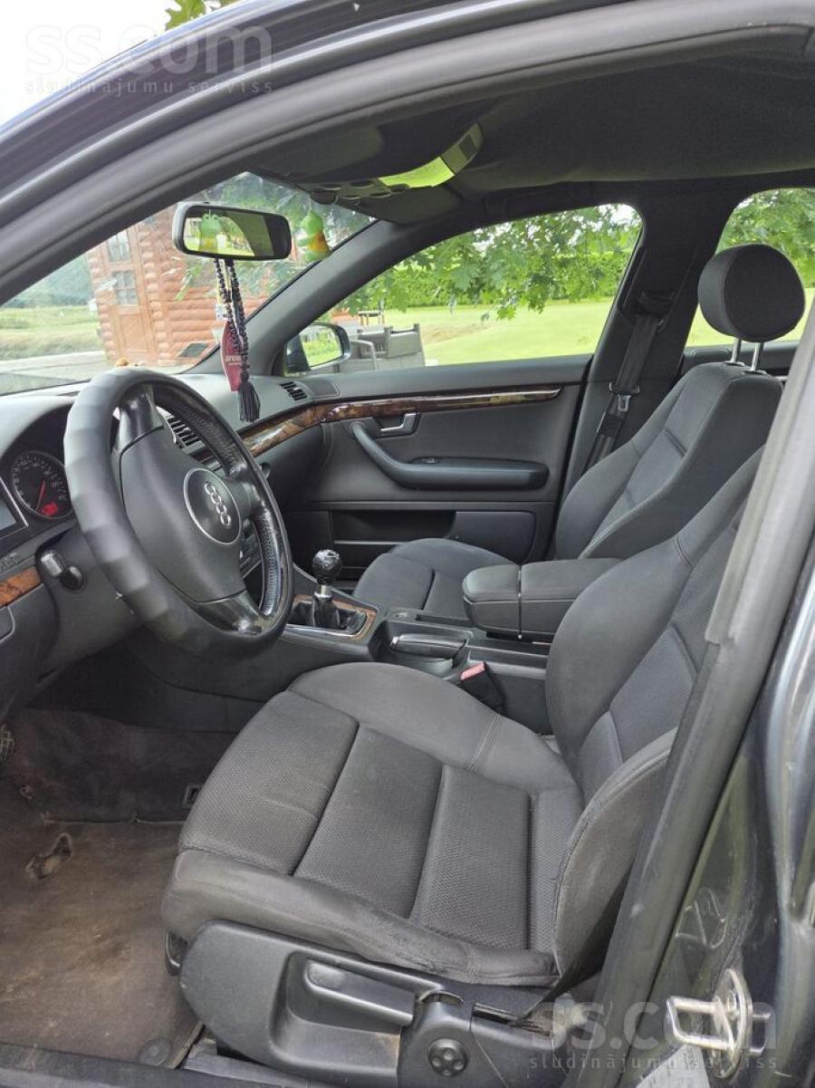 Grey Audi A4 2003 in Bauska, with an engine capacity of 1.90 L and mileage of 0 thousand km for 900 €, photo 13 on AUTOMOTO.COM.LV