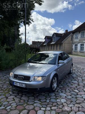 Pelēks Audi A4 2003 Kuldīga, ar dzinēja tilpumu 1.90 L un nobraukumu 375 tūkst. km par 1300 €, foto  vietnē AUTOMOTO.COM.LV
