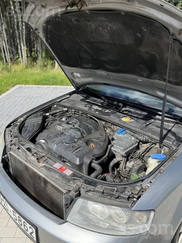 Pelēks Audi A4 2003 Kuldīga, ar dzinēja tilpumu 1.90 L un nobraukumu 375 tūkst. km par 1300 €, foto 10 vietnē AUTOMOTO.COM.LV