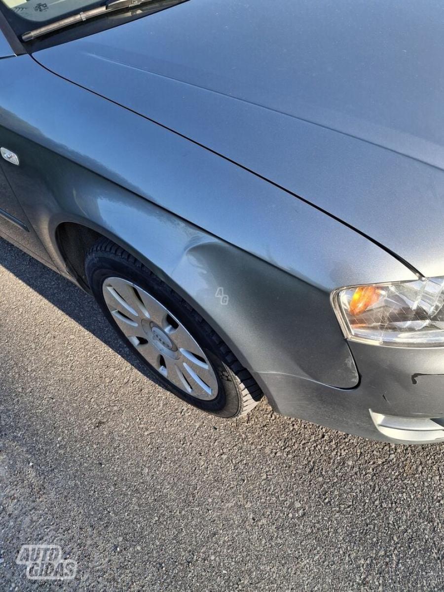 Grey Audi A4 2003 in Kaisiadorys, with an engine capacity of 1.90 L and mileage of 233 thousand km for 1100 €, photo 3 on AUTOMOTO.COM.LV