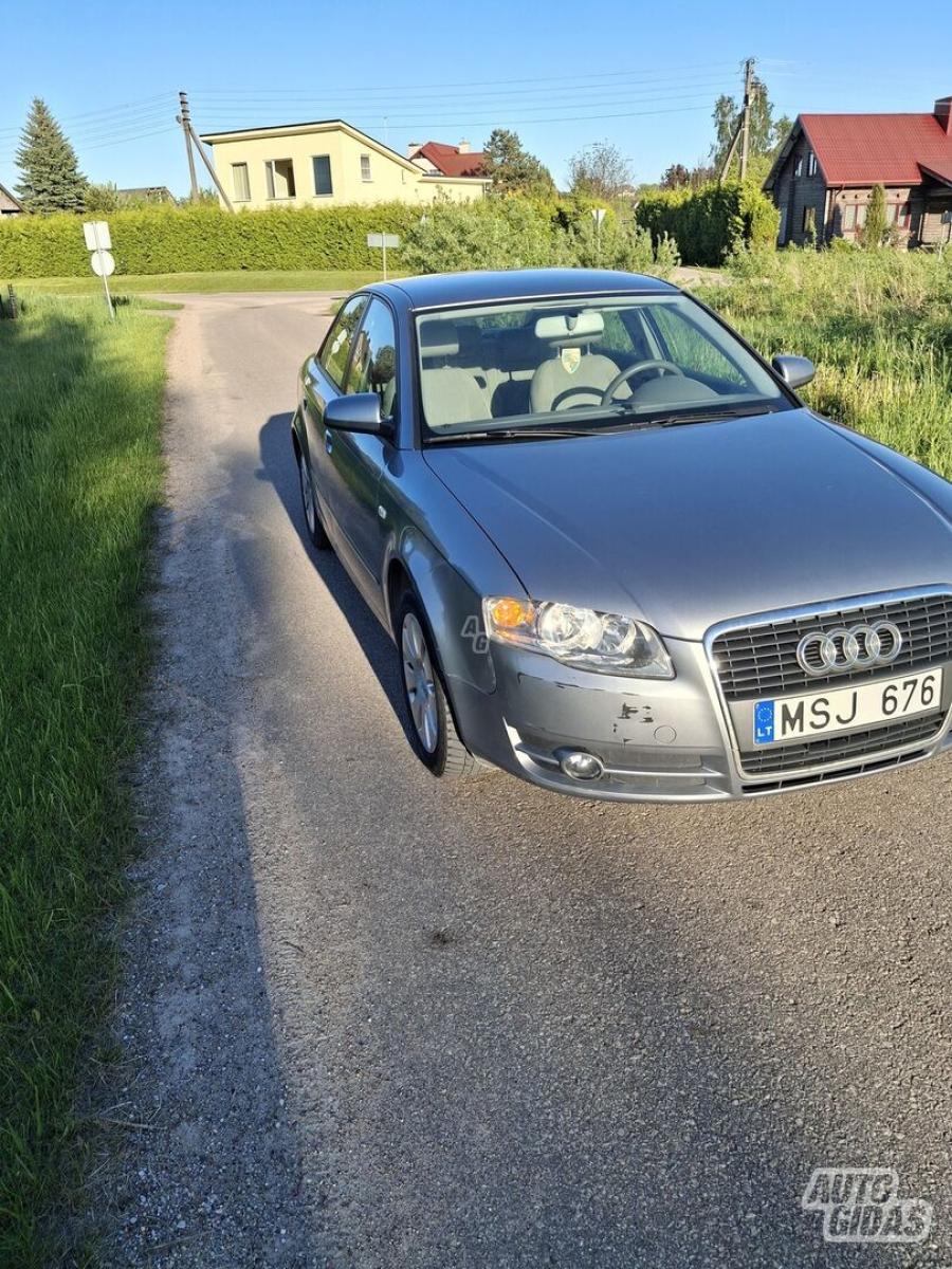 Grey Audi A4 2003 in Kaisiadorys, with an engine capacity of 1.90 L and mileage of 233 thousand km for 1100 €, photo 4 on AUTOMOTO.COM.LV
