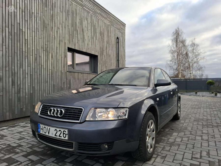 Pelēks Audi A4 2003 Klaipėda, ar dzinēja tilpumu 1.90 L un nobraukumu 398 tūkst. km par 1499 €, foto 3 vietnē AUTOMOTO.COM.LV