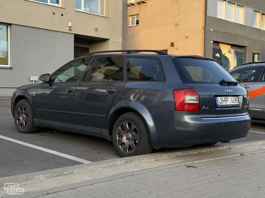 Grey Audi A4 2003 in Kaunas, with an engine capacity of 1.90 L and mileage of 346 thousand km for 850 €, photo 4 on AUTOMOTO.COM.LV