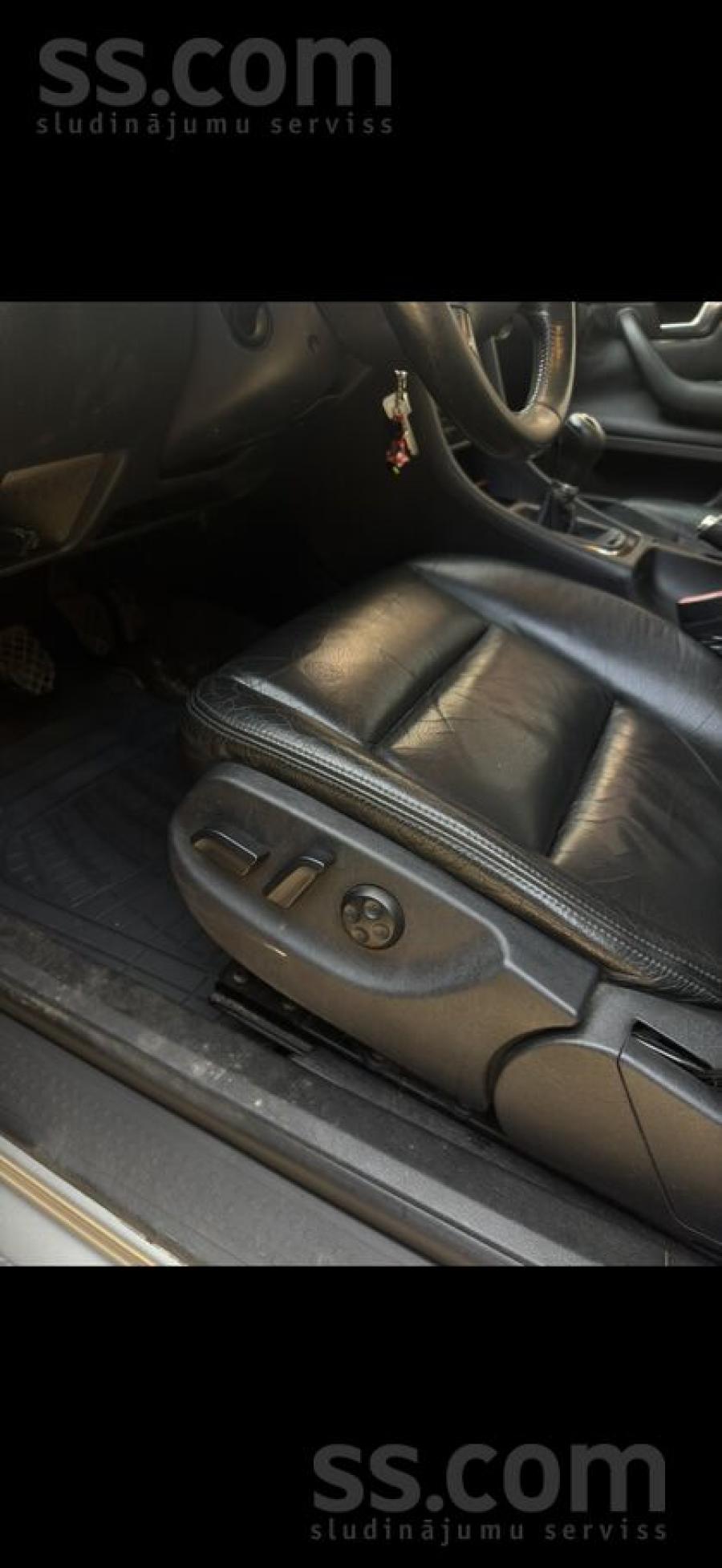 Pelēks Audi A4 2003 Rīga, ar dzinēja tilpumu 1.90 L un nobraukumu 371 tūkst. km par 3000 €, foto 7 vietnē AUTOMOTO.COM.LV