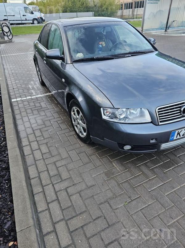 Grey Audi A4 2003 in Ludza, with an engine capacity of 1.90 L and mileage of 395 thousand km for 1450 €, photo 4 on AUTOMOTO.COM.LV
