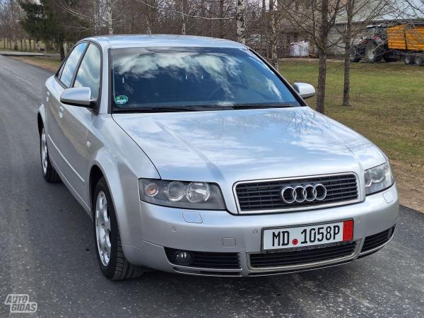 Pelēks Audi A4 2004 Mažeikiai, ar dzinēja tilpumu 1.90 L un nobraukumu 273 tūkst. km par 2650 €, foto 1 vietnē AUTOMOTO.COM.LV