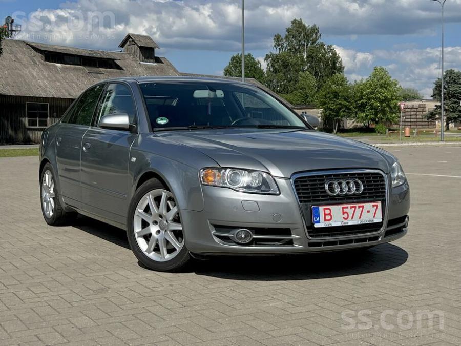 Pelēks Audi A4 2004 Cēsis, ar dzinēja tilpumu 2.00 L un nobraukumu 135 tūkst. km par 4650 €, foto 1 vietnē AUTOMOTO.COM.LV