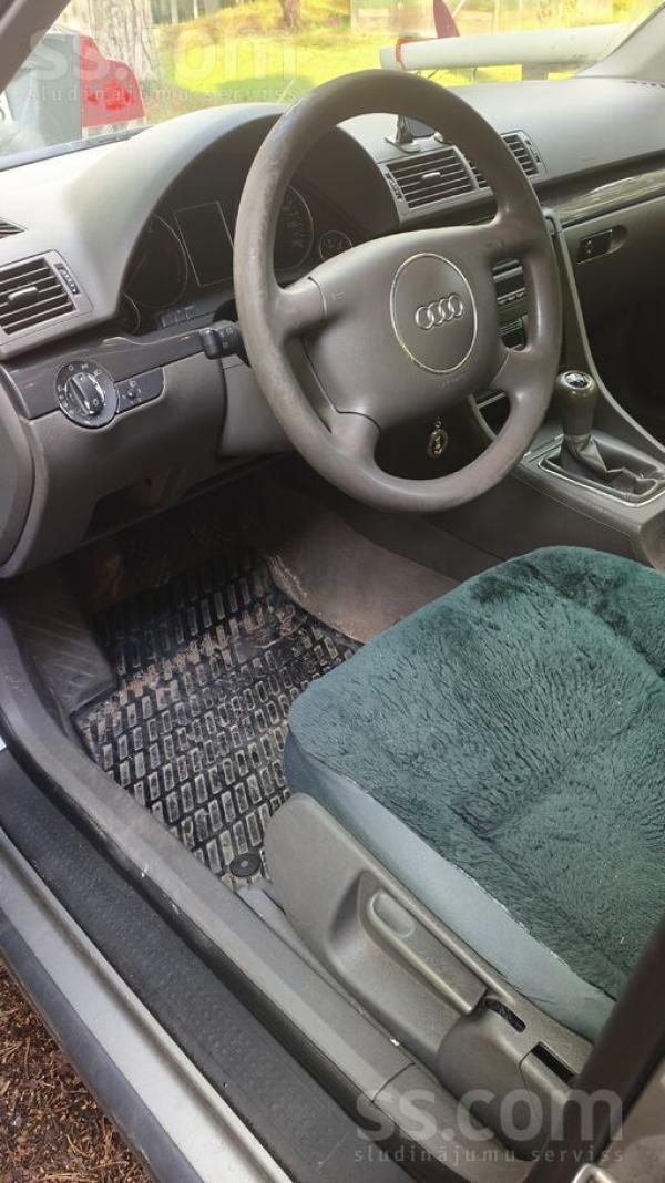 Pelēks Audi A4 2004 Rīga, ar dzinēja tilpumu 1.90 L un nobraukumu 182 tūkst. km par 1600 €, foto 6 vietnē AUTOMOTO.COM.LV