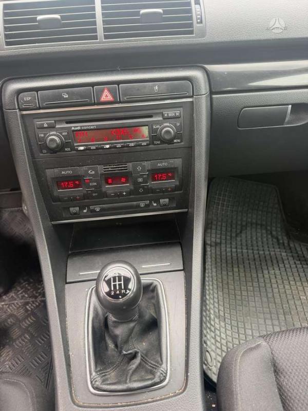 Grey Audi A4 2004 in Birzai, with an engine capacity of 1.60 L and mileage of 2 thousand km for 1500 €, photo 6 on AUTOMOTO.COM.LV