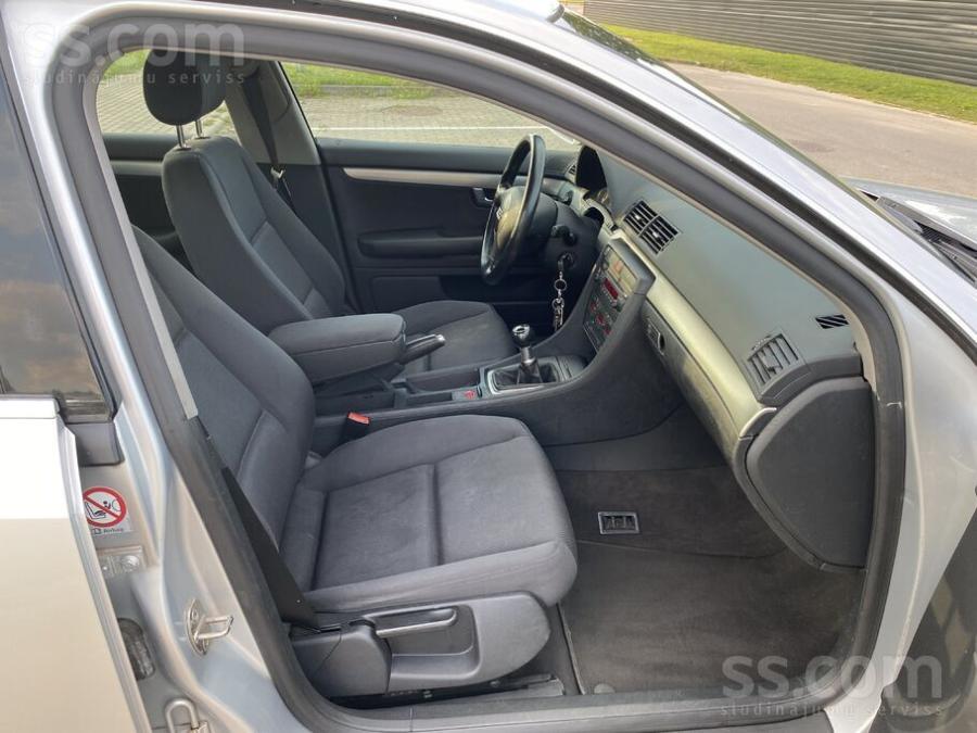Grey Audi A4 2004 in Riga, with an engine capacity of 2.00 L and mileage of 340 thousand km for 1550 €, photo 12 on AUTOMOTO.COM.LV