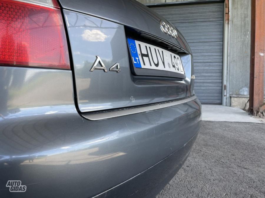 Grey Audi A4 2004 in Alytus, with an engine capacity of 1.90 L and mileage of 397 thousand km for 1200 €, photo 9 on AUTOMOTO.COM.LV