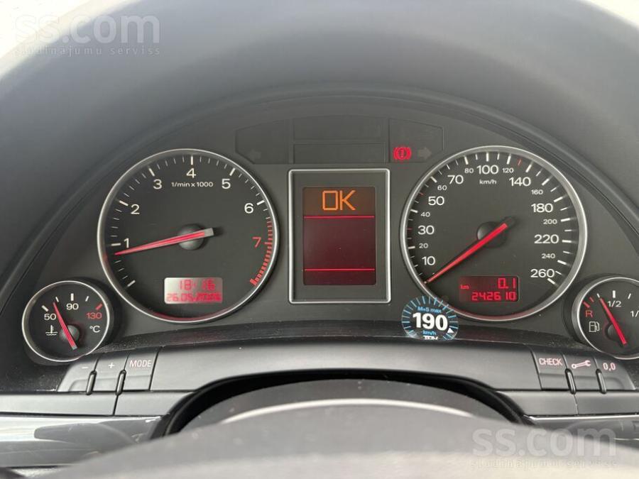 Pelēks Audi A4 2004 Rīga, ar dzinēja tilpumu 2.00 L un nobraukumu 243 tūkst. km par 2750 €, foto 15 vietnē AUTOMOTO.COM.LV