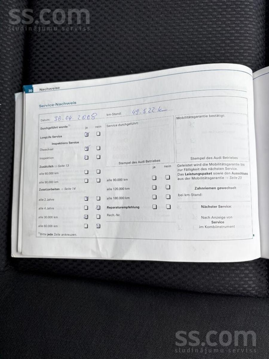 Pelēks Audi A4 2004 Rīga, ar dzinēja tilpumu 2.00 L un nobraukumu 243 tūkst. km par 2750 €, foto 22 vietnē AUTOMOTO.COM.LV