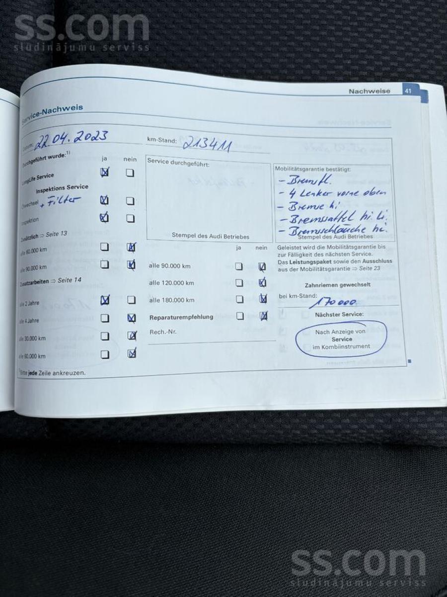 Pelēks Audi A4 2004 Rīga, ar dzinēja tilpumu 2.00 L un nobraukumu 243 tūkst. km par 2750 €, foto 33 vietnē AUTOMOTO.COM.LV