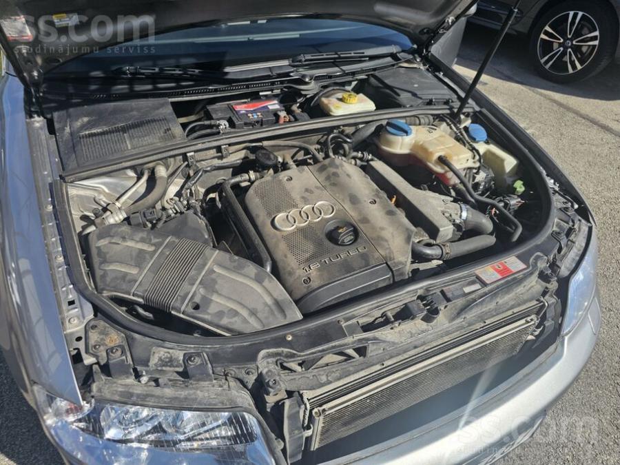 Grey Audi A4 2004 in Riga, with an engine capacity of 1.80 L and mileage of 266 thousand km for 2000 €, photo 5 on AUTOMOTO.COM.LV