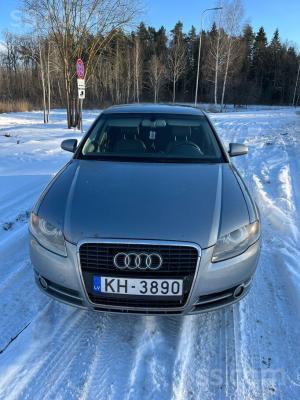 Grey Audi A4 2004 in Jelgava, with an engine capacity of 2.00 L and mileage of 438 thousand km for 2150 €, photo  on AUTOMOTO.COM.LV