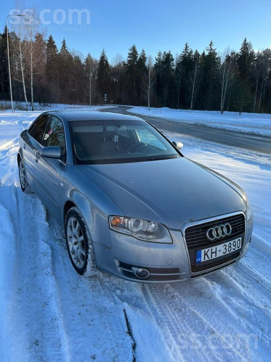 Grey Audi A4 2004 in Jelgava, with an engine capacity of 2.00 L and mileage of 438 thousand km for 2150 €, photo 6 on AUTOMOTO.COM.LV