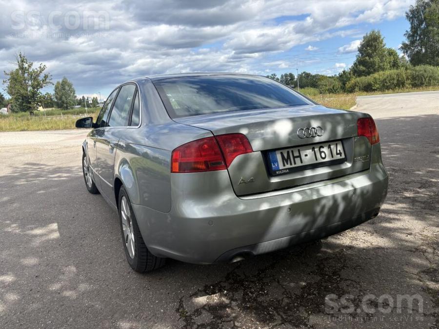 Pelēks Audi A4 2005 Kuldīga, ar dzinēja tilpumu 3.00 L un nobraukumu 289 tūkst. km par 3550 €, foto 4 vietnē AUTOMOTO.COM.LV