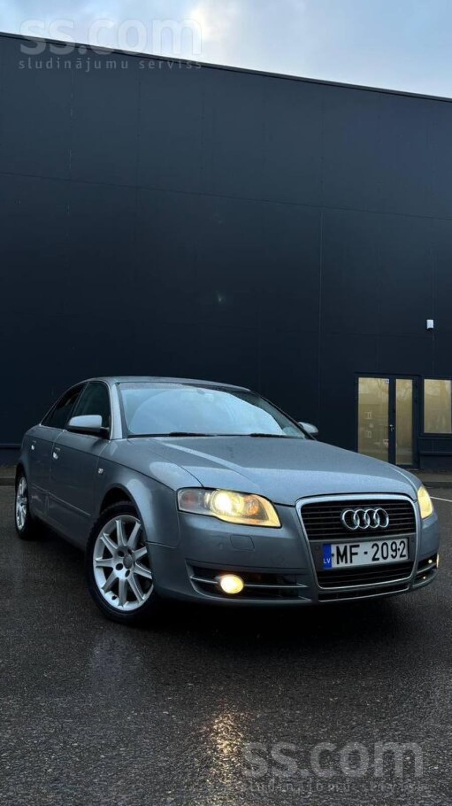 Grey Audi A4 2005 in Riga, with an engine capacity of 2.50 L and mileage of 341 thousand km for 3200 €, photo 1 on AUTOMOTO.COM.LV