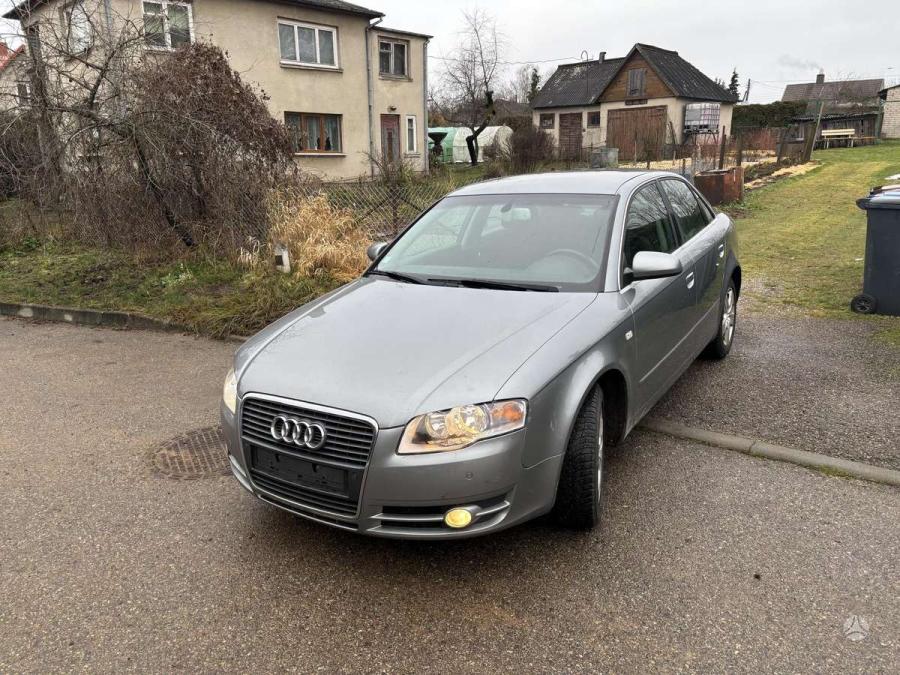 Grey Audi A4 2005 in Jurbarkas, with an engine capacity of 1.97 L and mileage of 262 thousand km for 3000 €, photo 2 on AUTOMOTO.COM.LV