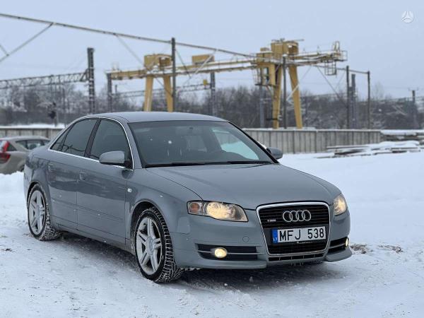 Grey Audi A4 2005 in Vilnius, with an engine capacity of 1.97 L and mileage of 313 thousand km for 2350 €, photo 1 on AUTOMOTO.COM.LV