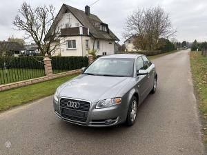 Pelēks Audi A4 2005 Jurbarkas, ar dzinēja tilpumu 1.97 L un nobraukumu 262 tūkst. km par 3100 €, foto  vietnē AUTOMOTO.COM.LV