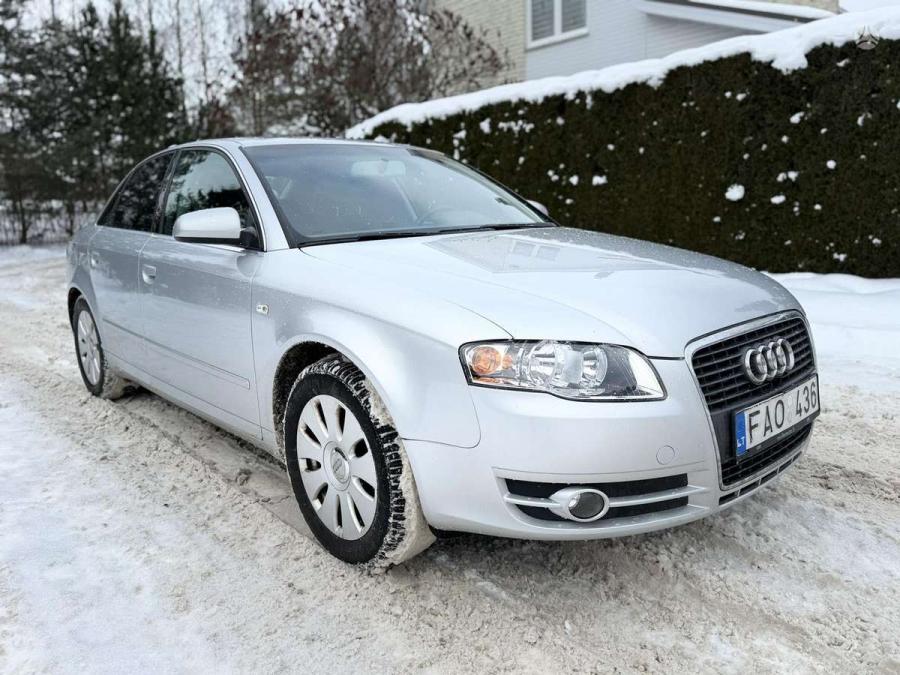 Grey Audi A4 2005 in Vilnius, with an engine capacity of 1.97 L and mileage of 283 thousand km for 1850 €, photo 3 on AUTOMOTO.COM.LV