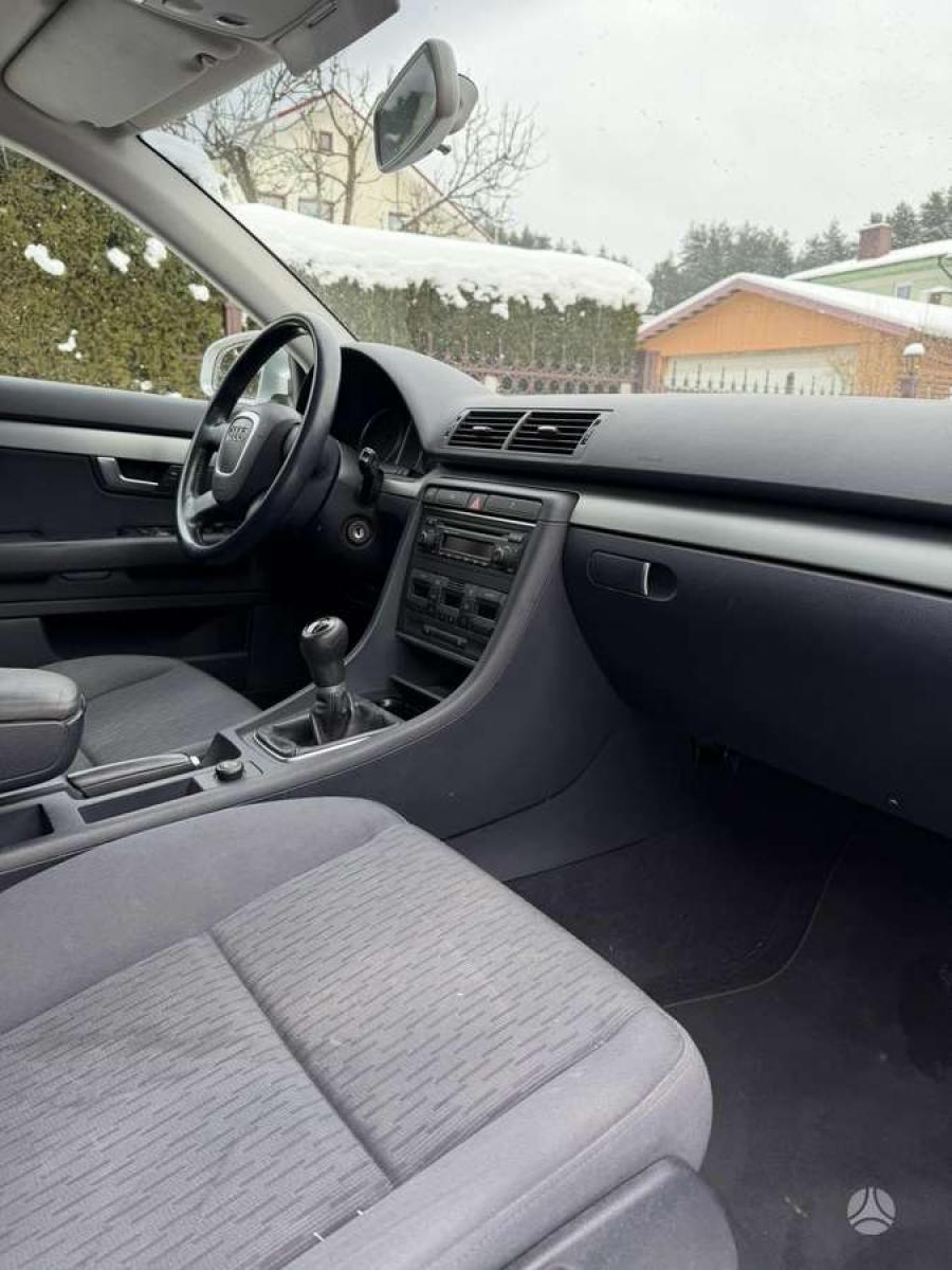 Grey Audi A4 2005 in Vilnius, with an engine capacity of 1.97 L and mileage of 283 thousand km for 1850 €, photo 11 on AUTOMOTO.COM.LV