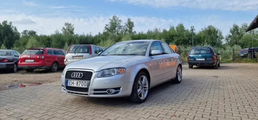 Pelēks Audi A4 2005 Valmiera, ar dzinēja tilpumu 2.00 L un nobraukumu 151 tūkst. km par 3000 €, foto 8 vietnē AUTOMOTO.COM.LV
