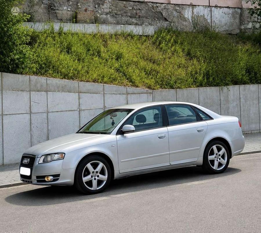 Grey Audi A4 2005 in Vilnius, with an engine capacity of 1.90 L and mileage of 324 thousand km for 2000 €, photo 3 on AUTOMOTO.COM.LV
