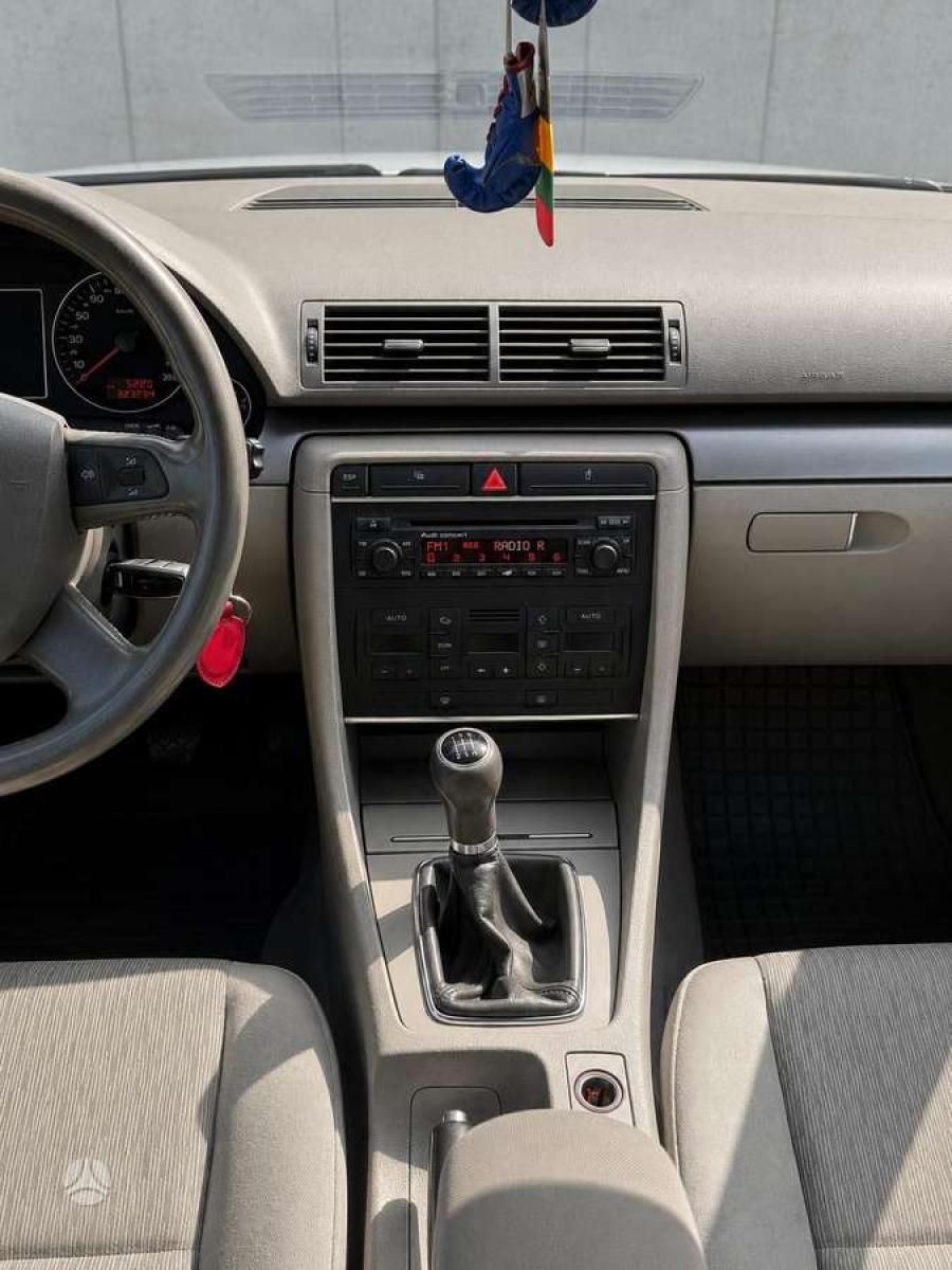 Grey Audi A4 2005 in Vilnius, with an engine capacity of 1.90 L and mileage of 324 thousand km for 2000 €, photo 11 on AUTOMOTO.COM.LV