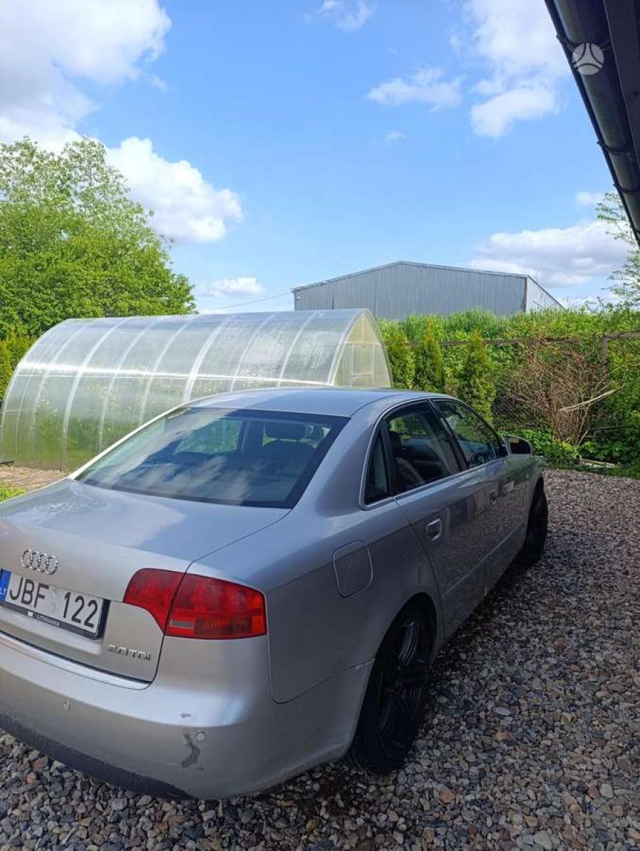 Grey Audi A4 2005 in Vilnius, with an engine capacity of 1.97 L and mileage of 283 thousand km for 1500 €, photo 7 on AUTOMOTO.COM.LV