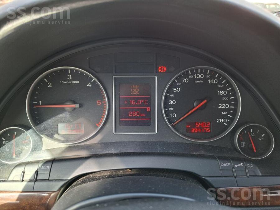 Серый Ауди А4 2005 в Краслава, объемом двигателя 1.90 л и пробегом 397 тыс. км за 1750 €, фото 6 на AUTOMOTO.COM.LV