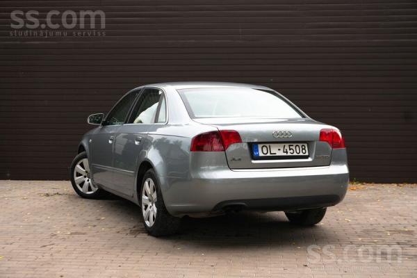 Grey Audi A4 2005 in Riga, with an engine capacity of 2.00 L and mileage of 289 thousand km for 3590 €, photo 4 on AUTOMOTO.COM.LV