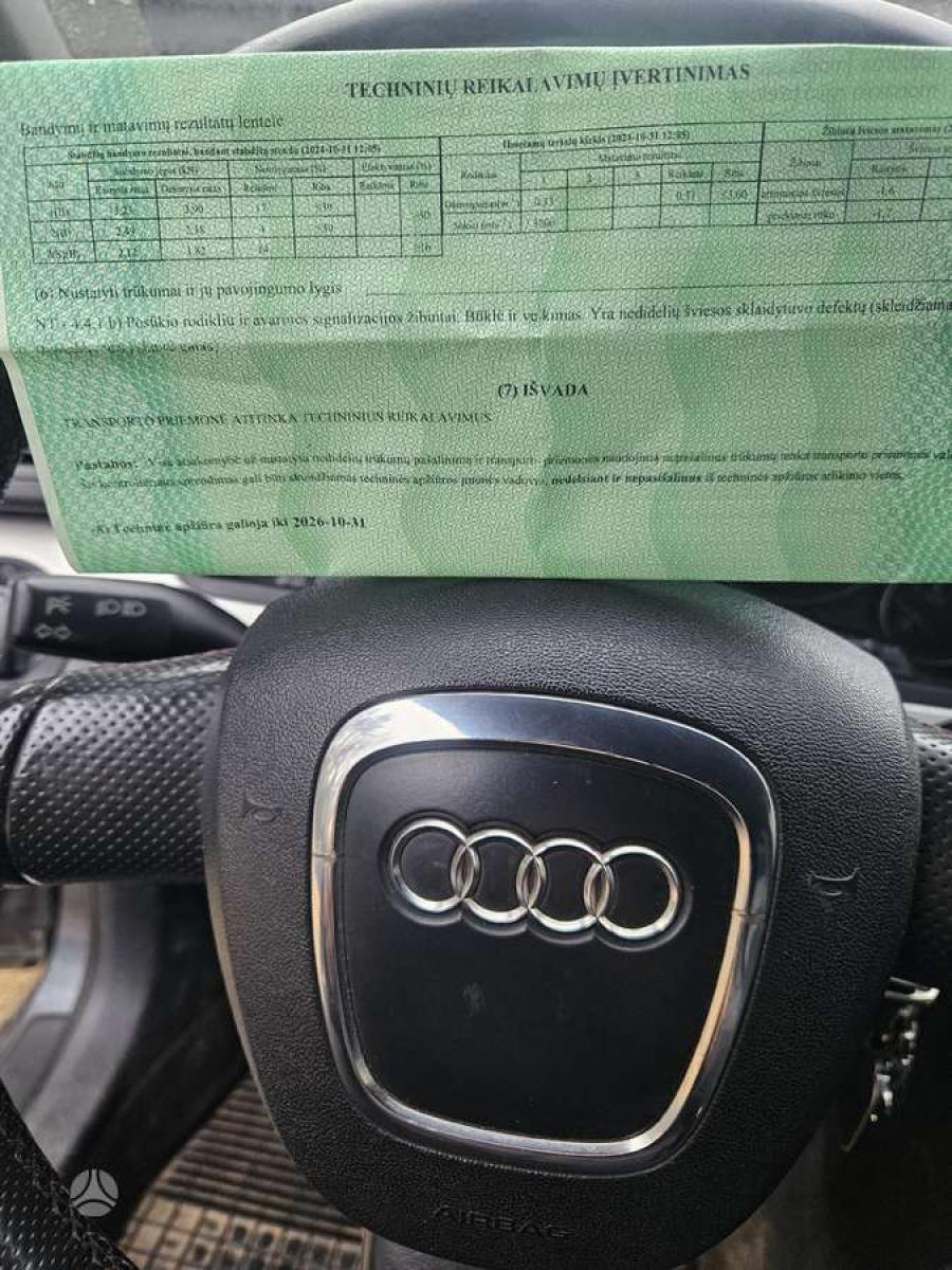 Pelēks Audi A4 2006 Viļņa, ar dzinēja tilpumu 2.97 L un nobraukumu 309 tūkst. km par 1800 €, foto 4 vietnē AUTOMOTO.COM.LV