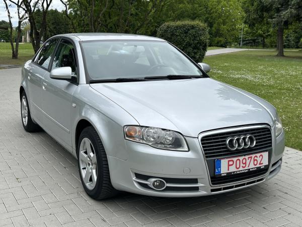 Grey Audi A4 2006 in Vilnius, with an engine capacity of 2.00 L and mileage of 265 thousand km for 2600 €, photo 1 on AUTOMOTO.COM.LV