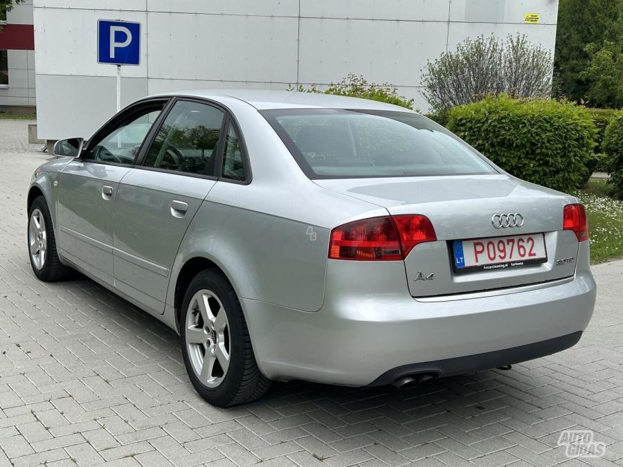 Grey Audi A4 2006 in Vilnius, with an engine capacity of 2.00 L and mileage of 265 thousand km for 2600 €, photo 3 on AUTOMOTO.COM.LV