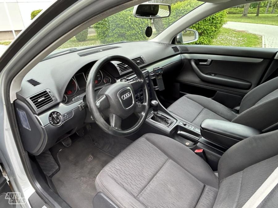 Grey Audi A4 2006 in Vilnius, with an engine capacity of 2.00 L and mileage of 265 thousand km for 2600 €, photo 18 on AUTOMOTO.COM.LV