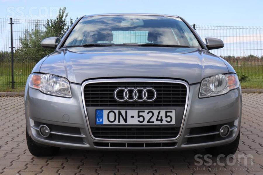 Grey Audi A4 2006 in Riga, with an engine capacity of 2.00 L and mileage of 203 thousand km for 3450 €, photo 4 on AUTOMOTO.COM.LV