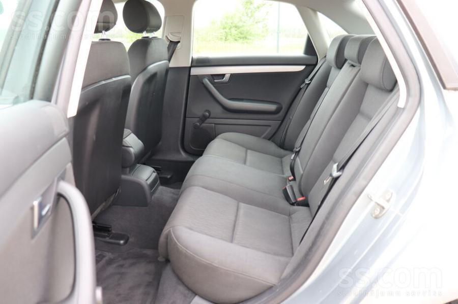 Grey Audi A4 2006 in Riga, with an engine capacity of 2.00 L and mileage of 203 thousand km for 3450 €, photo 17 on AUTOMOTO.COM.LV